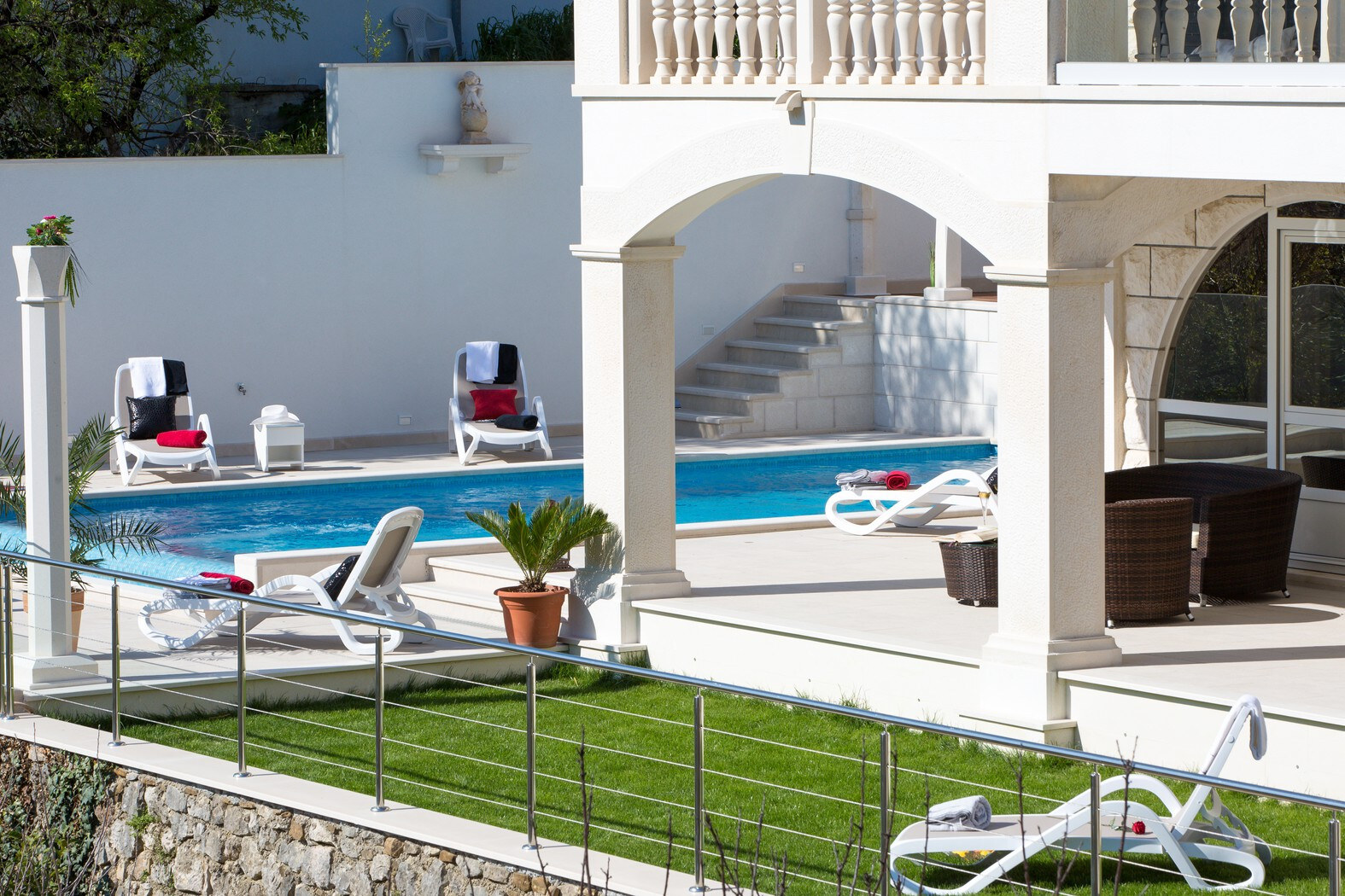 Seafront pool Villa Rozat Dubrovnik Riviera - Santo